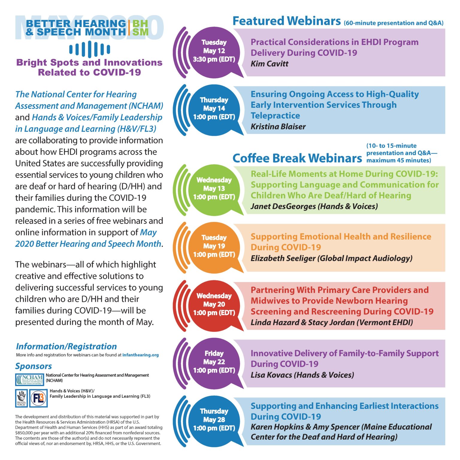 Better Hearing and Speech Month (BHSM) Webinars: Bright Spots and ...